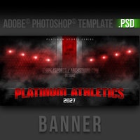 Canva Team Dugout Sports Banner Template- Colors, Photos, Text ...