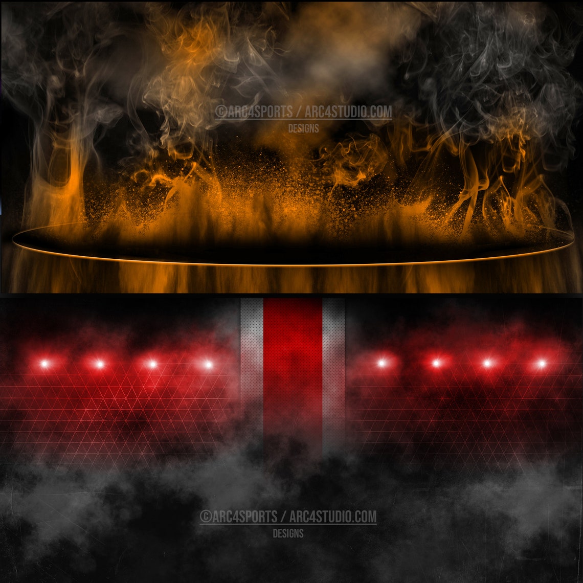Banners Digital Backgrounds Collection - 10 JPEG Files for Any Sports ...