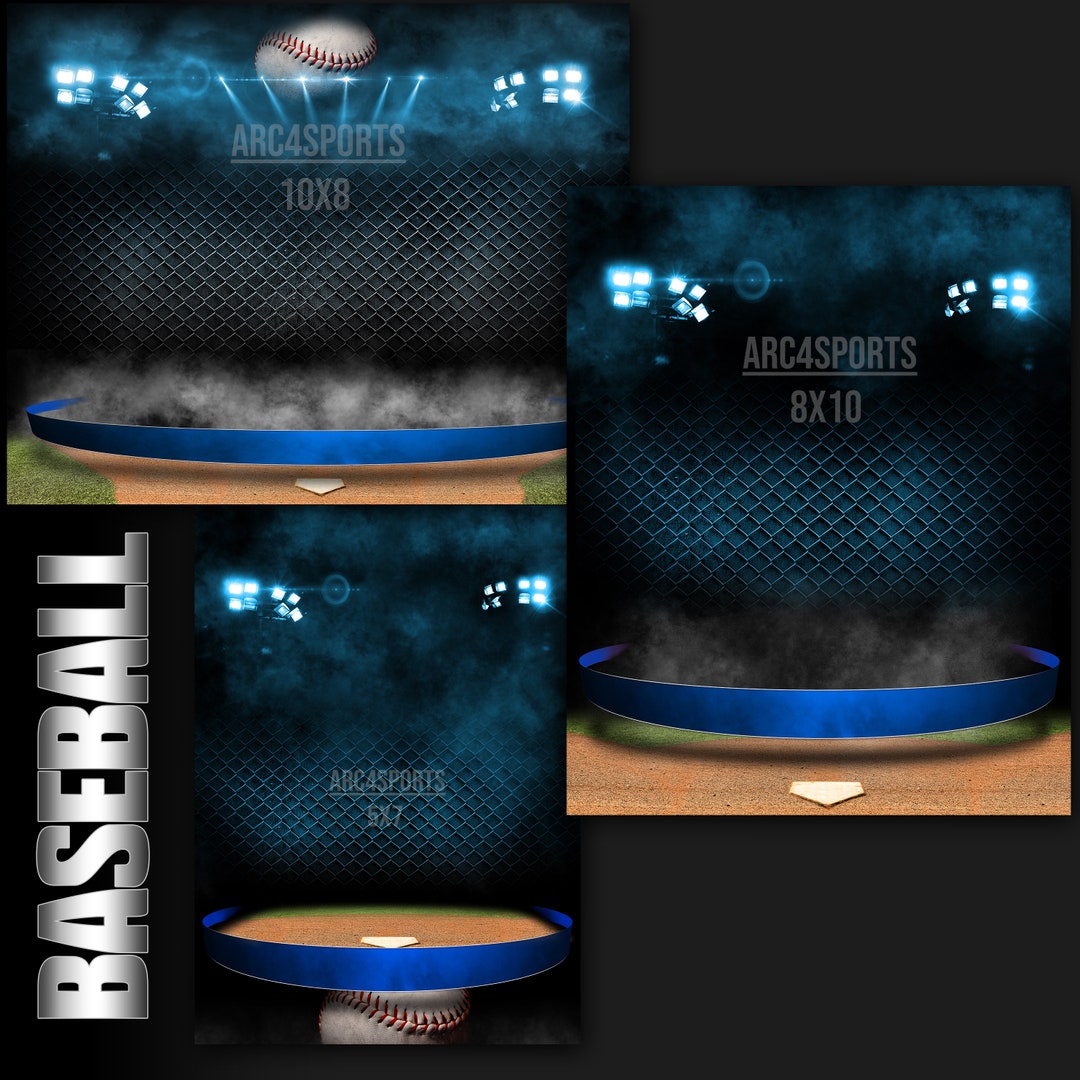 Baseball GAME DAY - Digital Backgrounds Set - Etsy