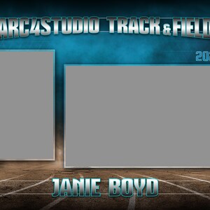 Track and Field Memory Mate 8x10 Template | Editable PSD With Photo ...