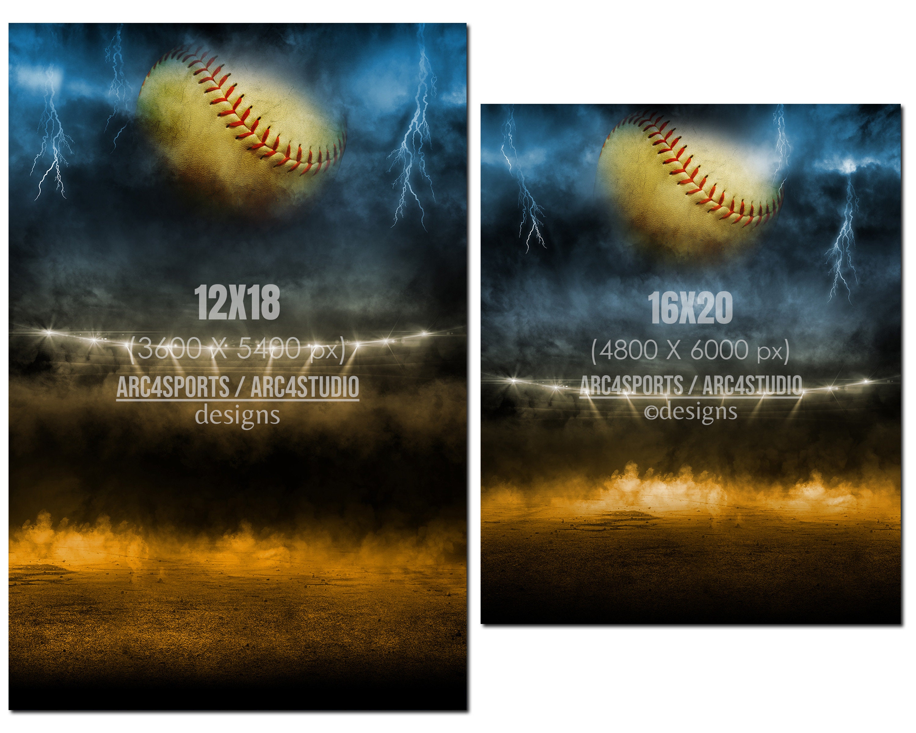Softball LIGHTNING Digital Background - Etsy