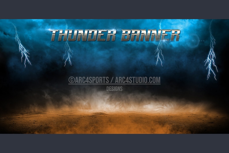 Thunder BANNER - Etsy