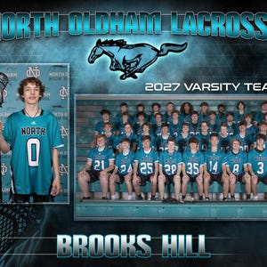 Lacrosse Memory Mate 8x10 PSD Template | Customizable Design With Photo ...