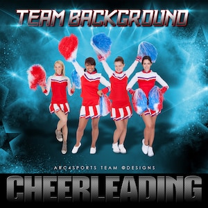 Cheer STARS Horizontal Digital Backgrounds - Etsy