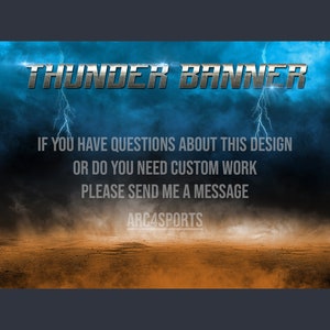 Thunder BANNER - Etsy