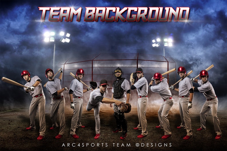 Baseball SELECT Horizontal Digital Backgrounds - Etsy