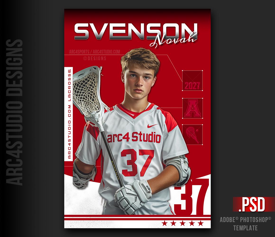 CORE Sports Individual Banner Photoshop Template 20x30 Editable Athlete ...