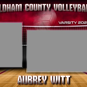 Volleyball Memory Mate Template 8x10 | Layered PSD With Custom Text ...
