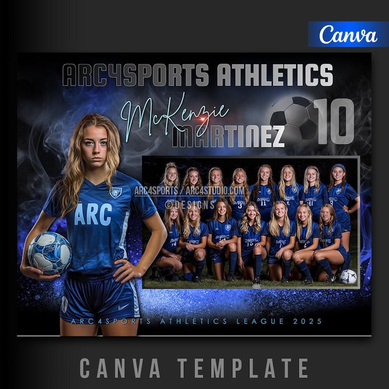 Canva Soccer Backgrounds - Etsy