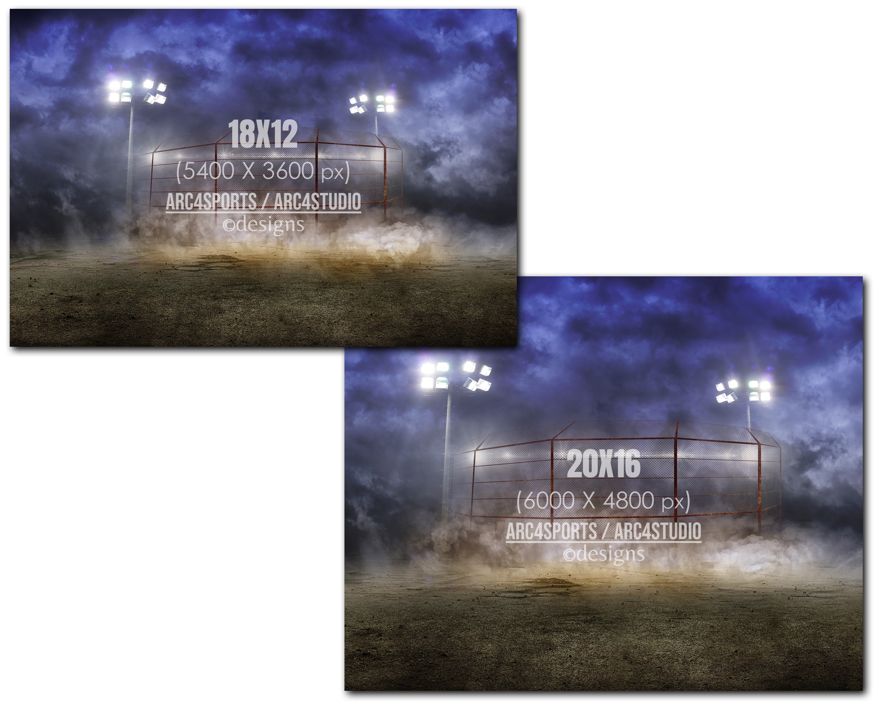 Baseball SELECT Horizontal Digital Backgrounds | Etsy