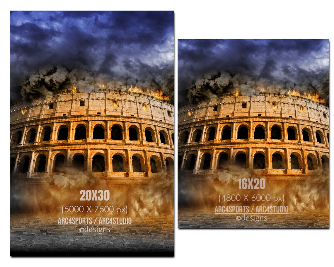 Gladiators Coliseum Digital Background | Etsy