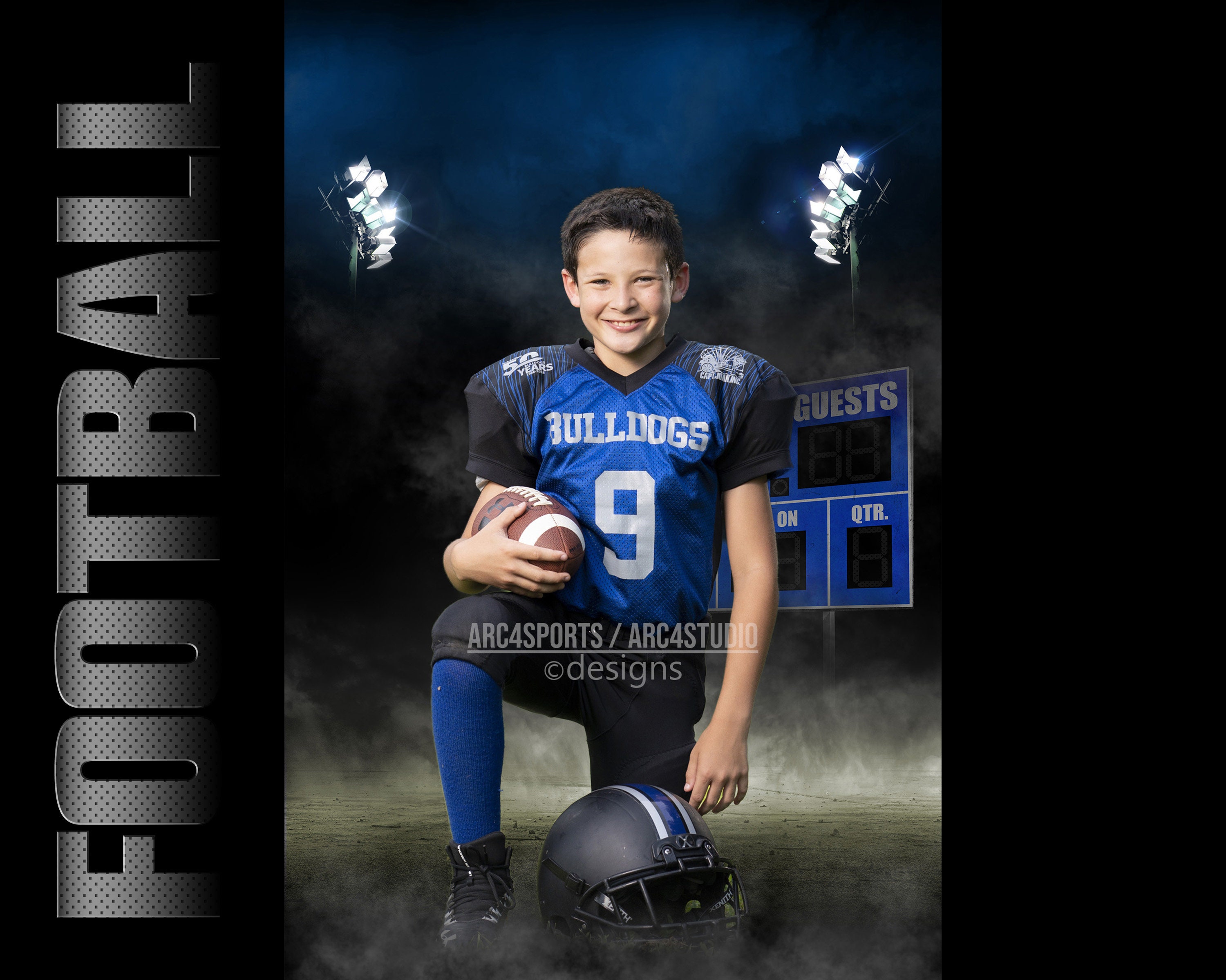 Football SCOREBOARD Digital Background - Etsy