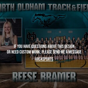 Track and Field Memory Mate 8x10 Template | Editable PSD With Photo ...