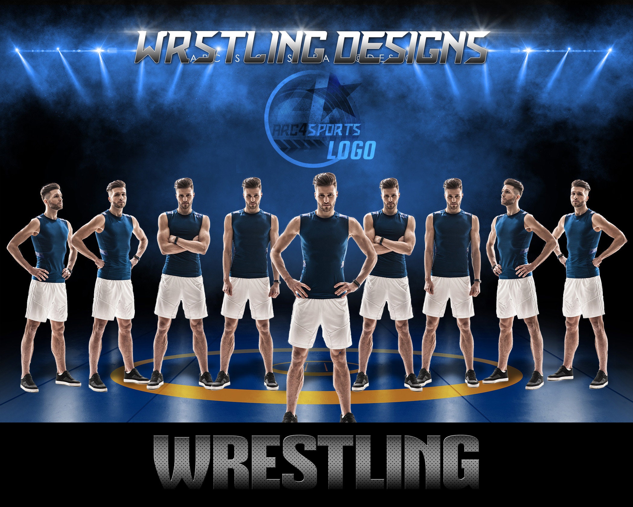 Wrestling Horizontal Digital Backgrounds - Etsy