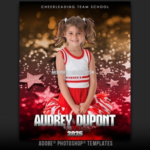 Customizable Cheerleading Poster Template | Easy-to-use Photoshop PSD ...