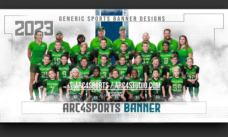 Sports Team Banner PSD Template: Editable Design (8x4 or 6x4 Ft ...