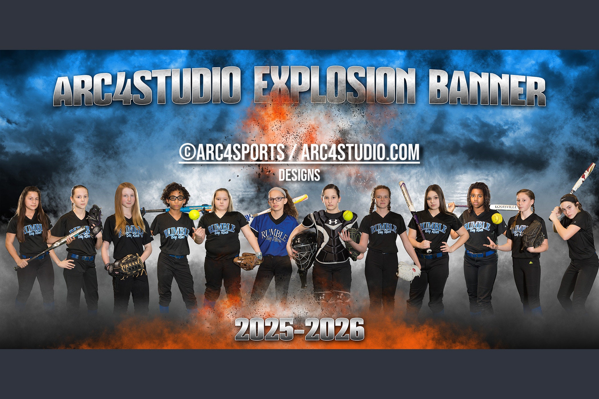 Sports Team Banner PSD Template: Customizable Event Design (digital ...