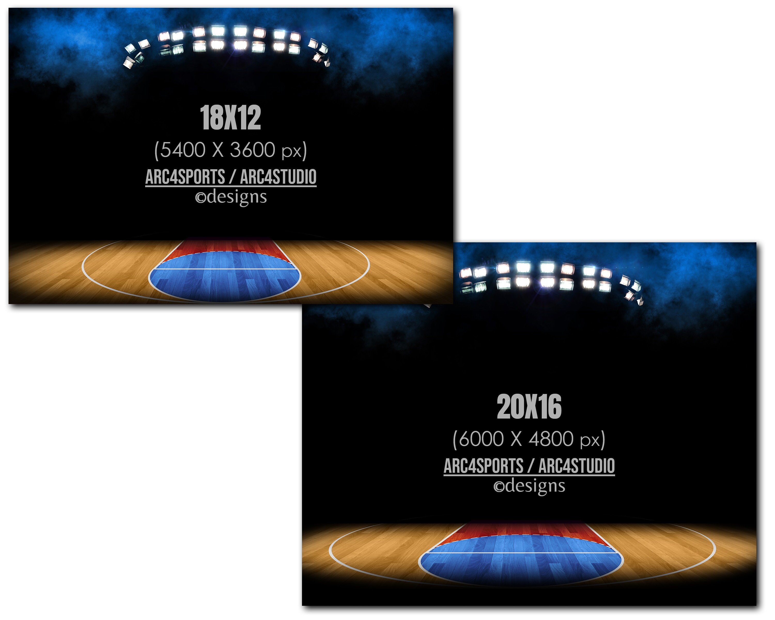 Basketball ARENA Horizontal Digital Backgrounds - Etsy