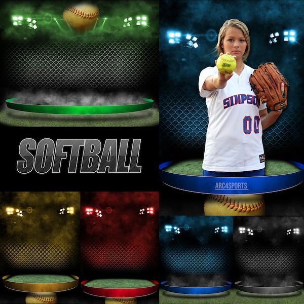 Softball Background - Etsy