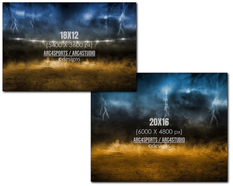 THUNDER Lightning Horizontal Digital Backgrounds - Etsy