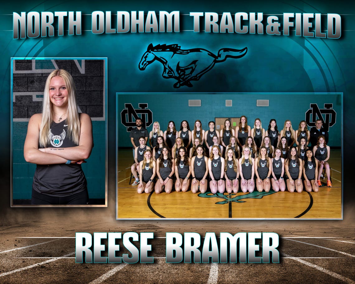 Track and Field Memory Mate 8x10 Template | Editable PSD With Photo ...