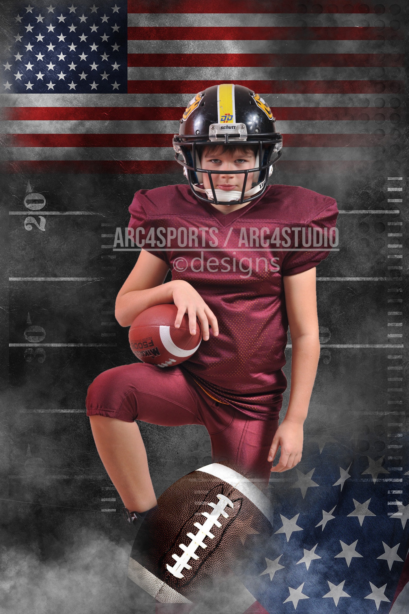 Football ALL STARS Digital Background | Etsy