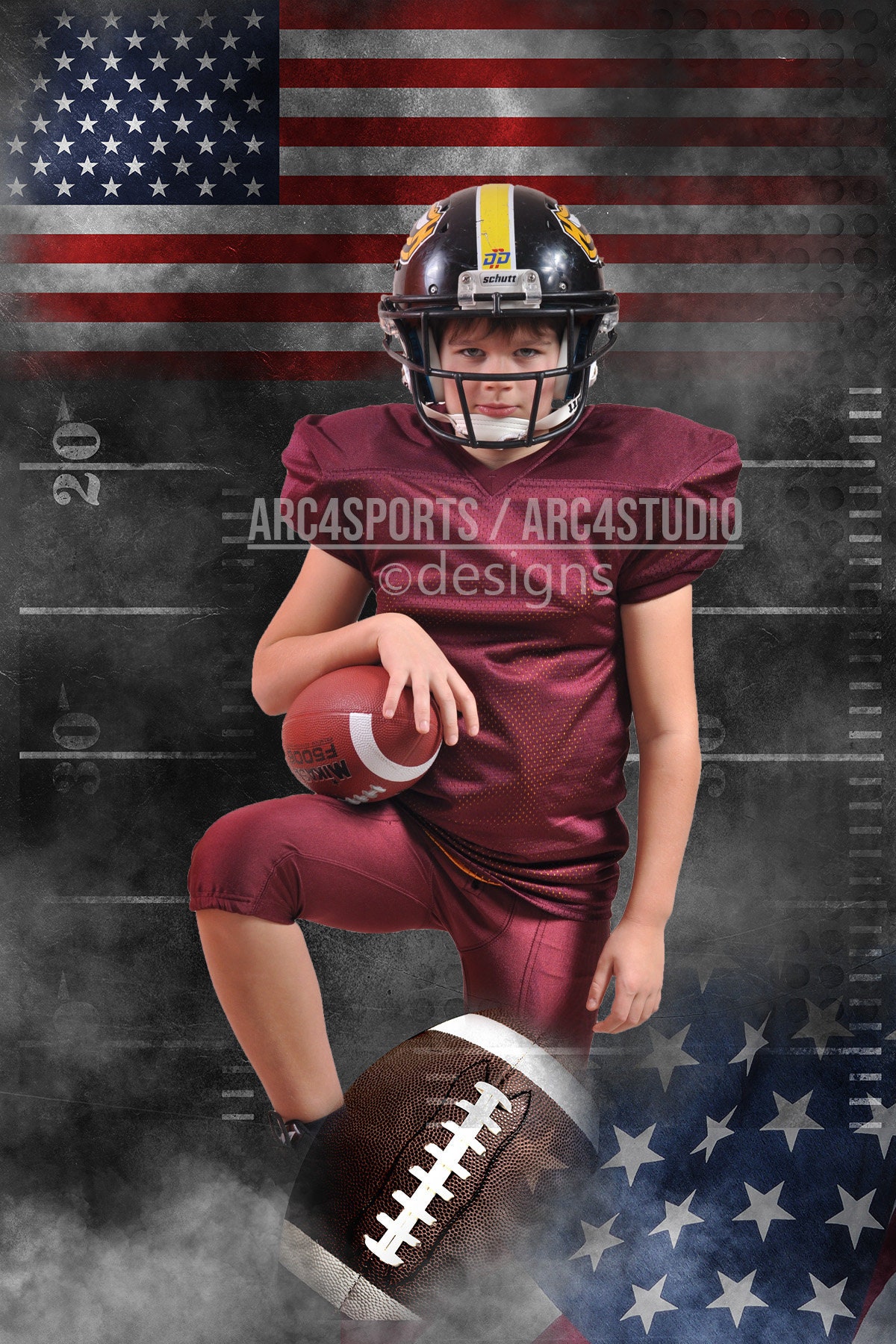 Football ALL STARS Digital Background | Etsy