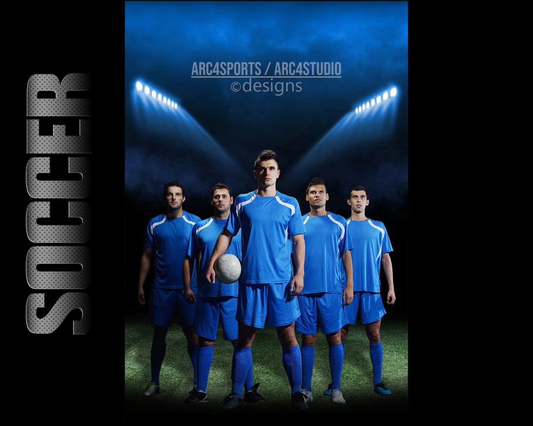 Soccer LIGHTS Digital Background - Etsy