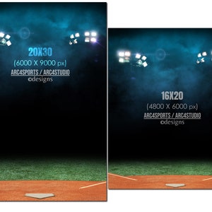 Baseball FIELD Digital Background - Etsy