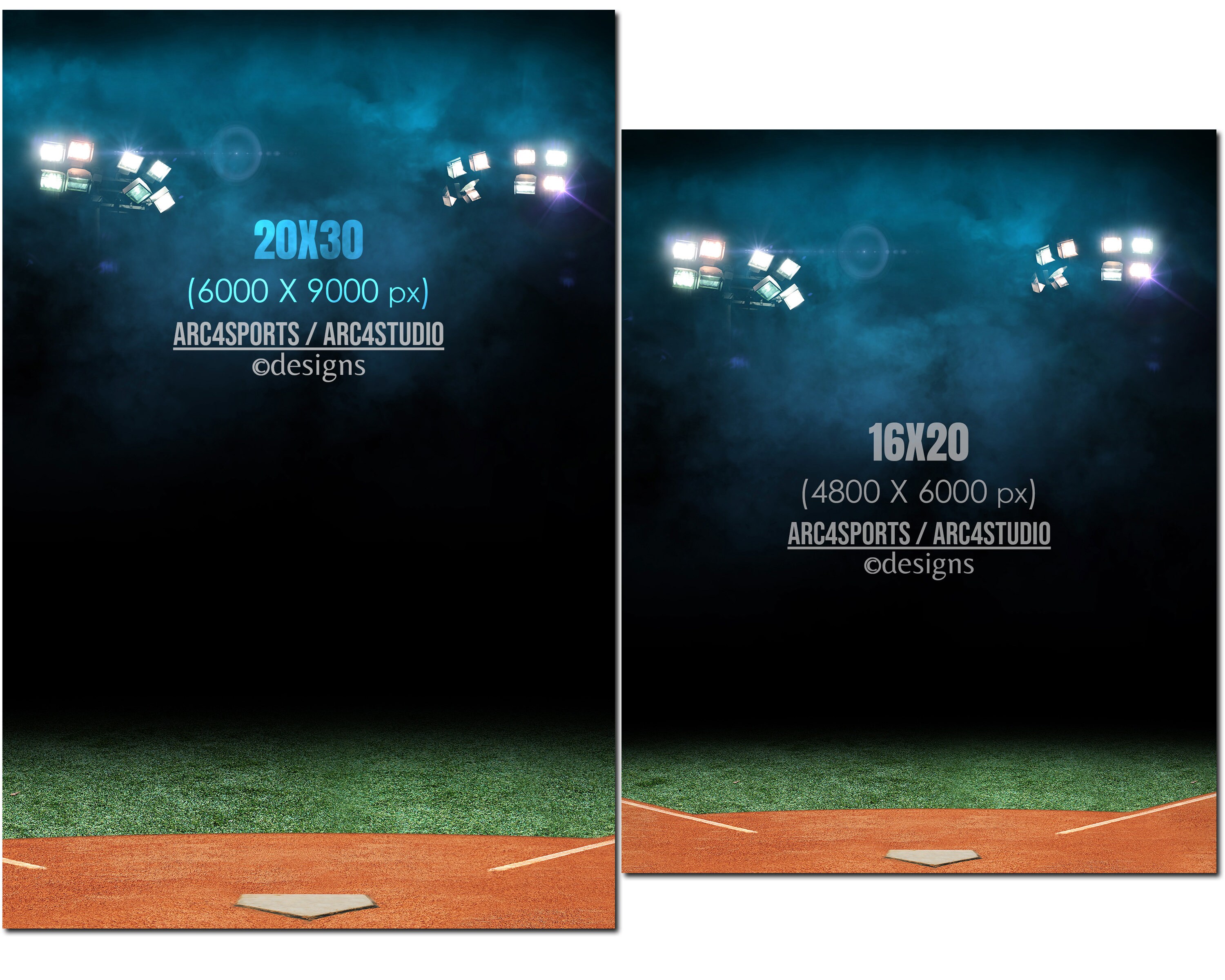 Baseball FIELD Digital Background - Etsy