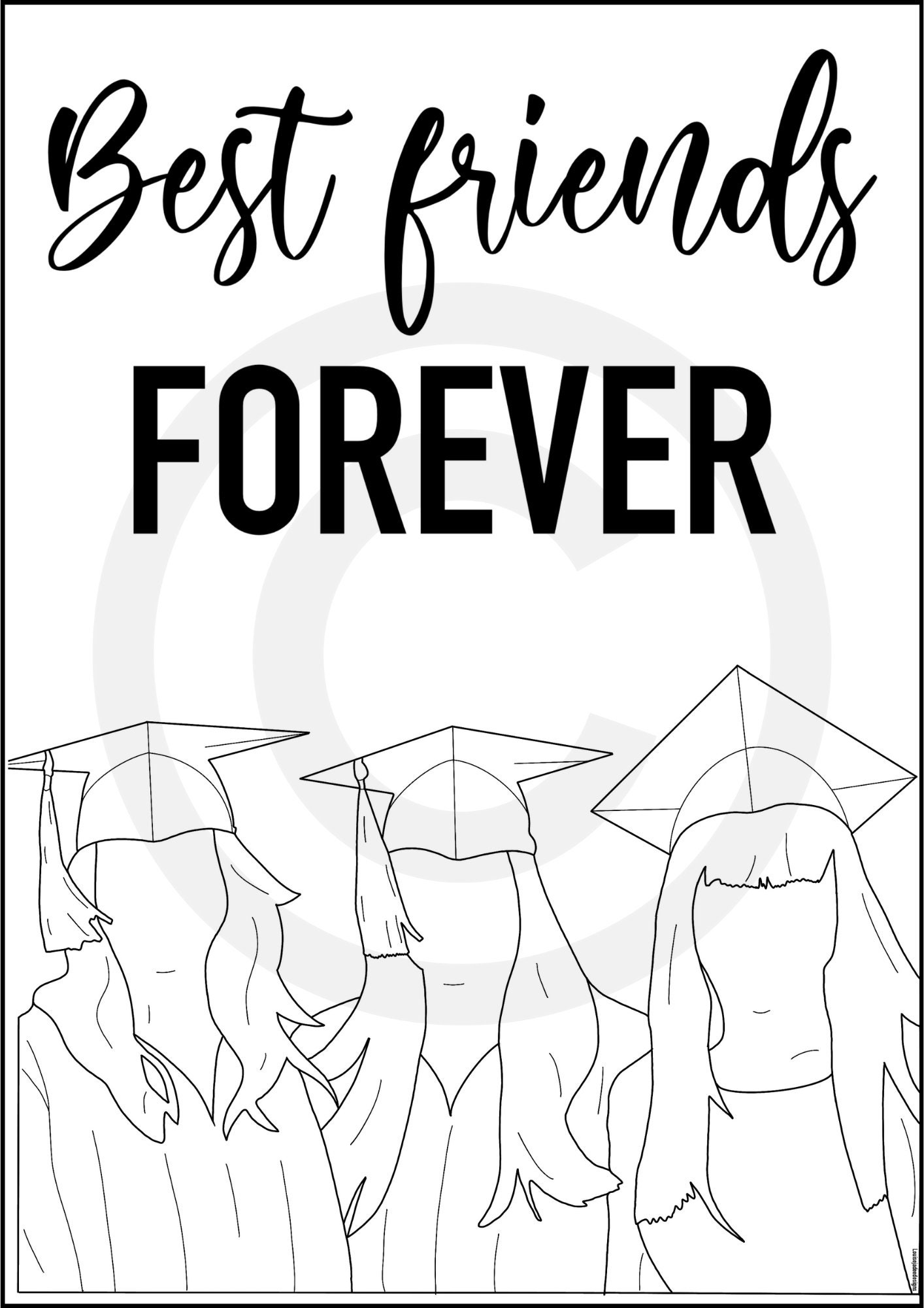 The Vampire Diaries Digital Colouring Page, Bonnie Elena Caroline ...