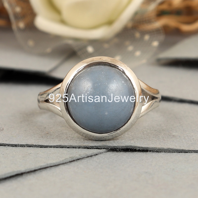 Angelite Jewelry - Etsy