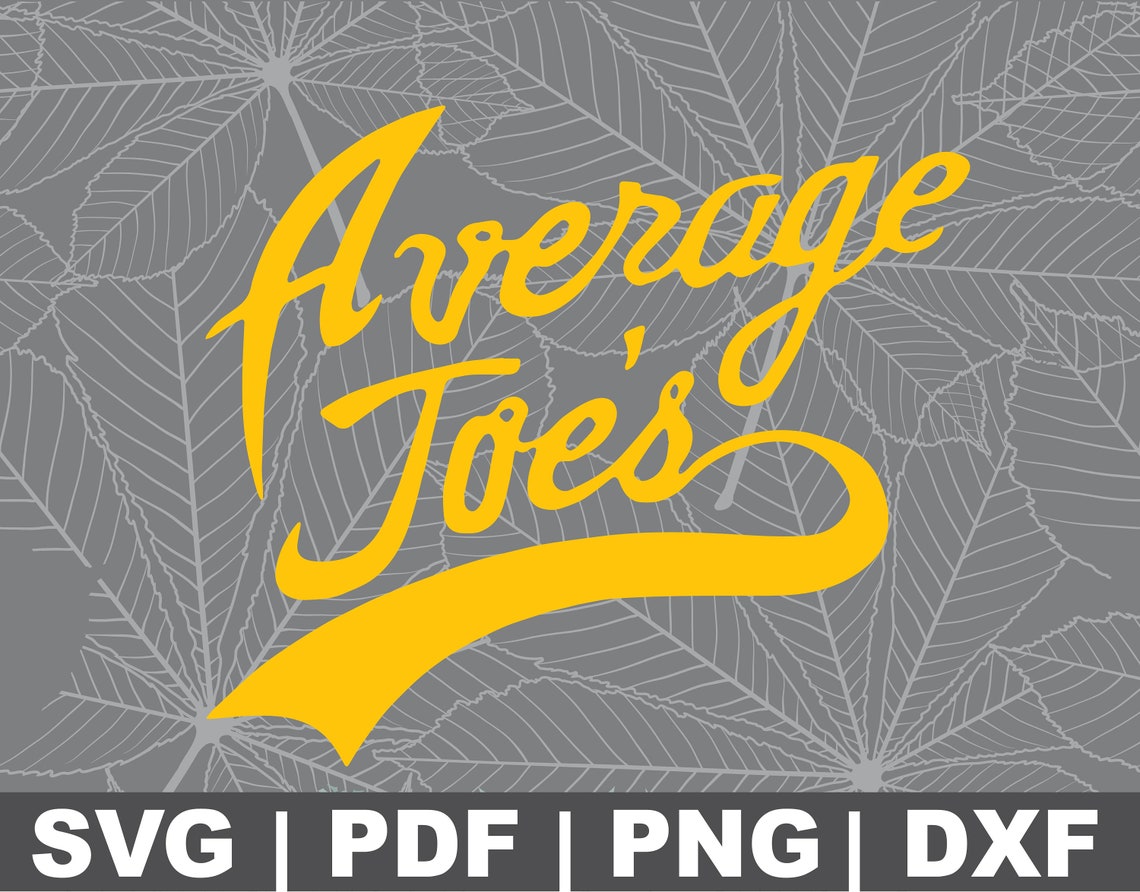 Average Joe's Gymnasium SVG dxf Cricut Silhouette Cut | Etsy