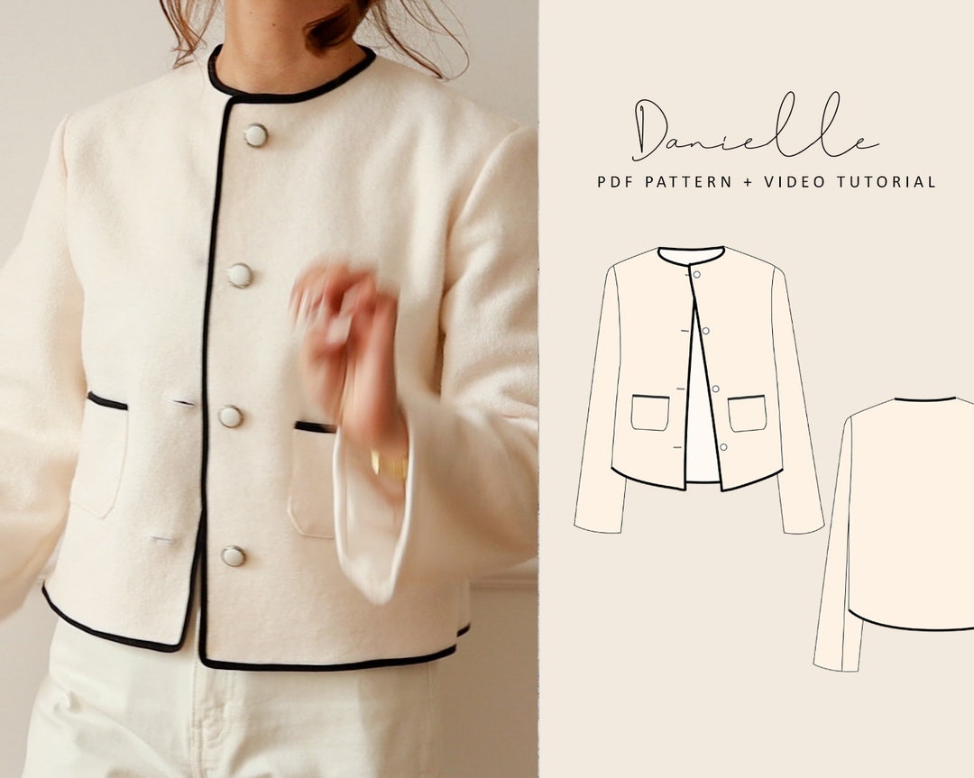 Danielle Blazer Jacket Digital Pattern // UK 4-24 US 0-20 // - Etsy