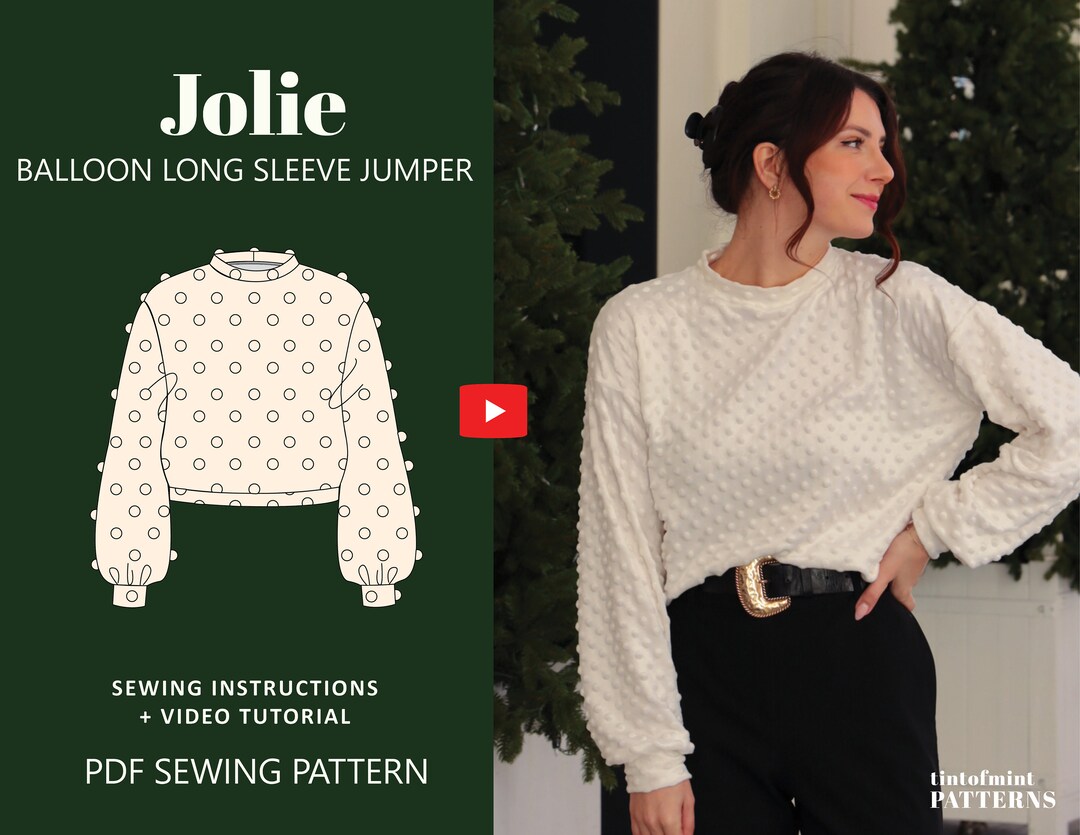 Jolie Jumper PDF Sewing Pattern Instant Download US 0-20/ UK 4-24 ...