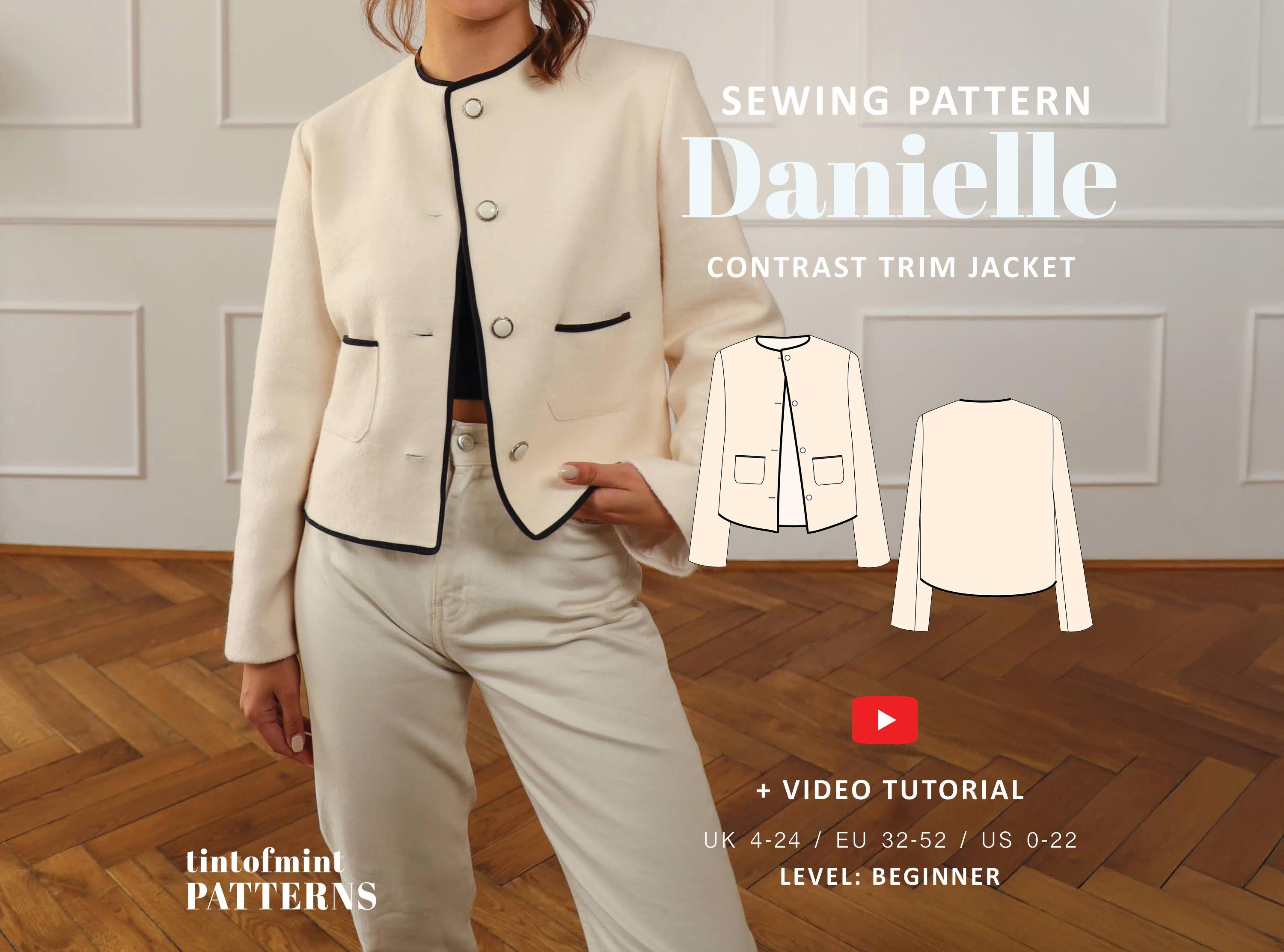 Danielle Blazer Jacket Digital Pattern // UK 4-24, US 0-20 // PDF ...