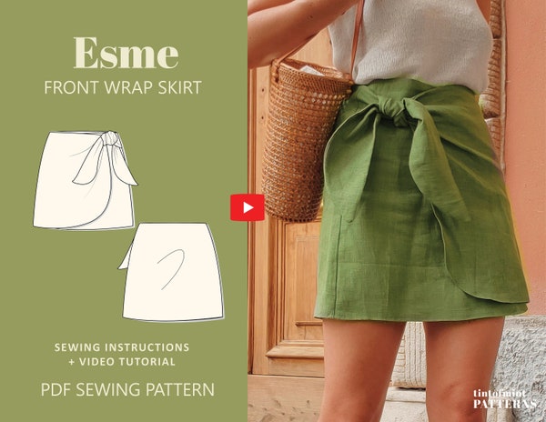 Vintage Skort Sewing Pattern PDF - Etsy Canada