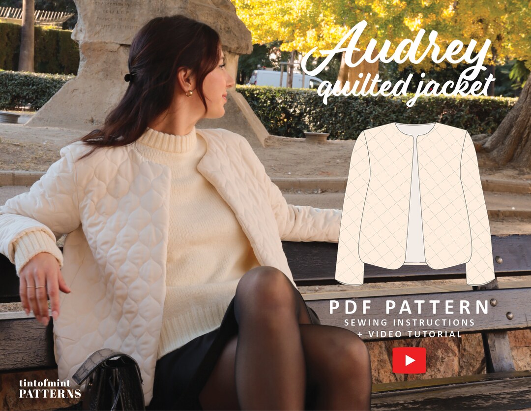 Audrey Quilted Jacket PDF Sewing Pattern Instant Download US - Etsy