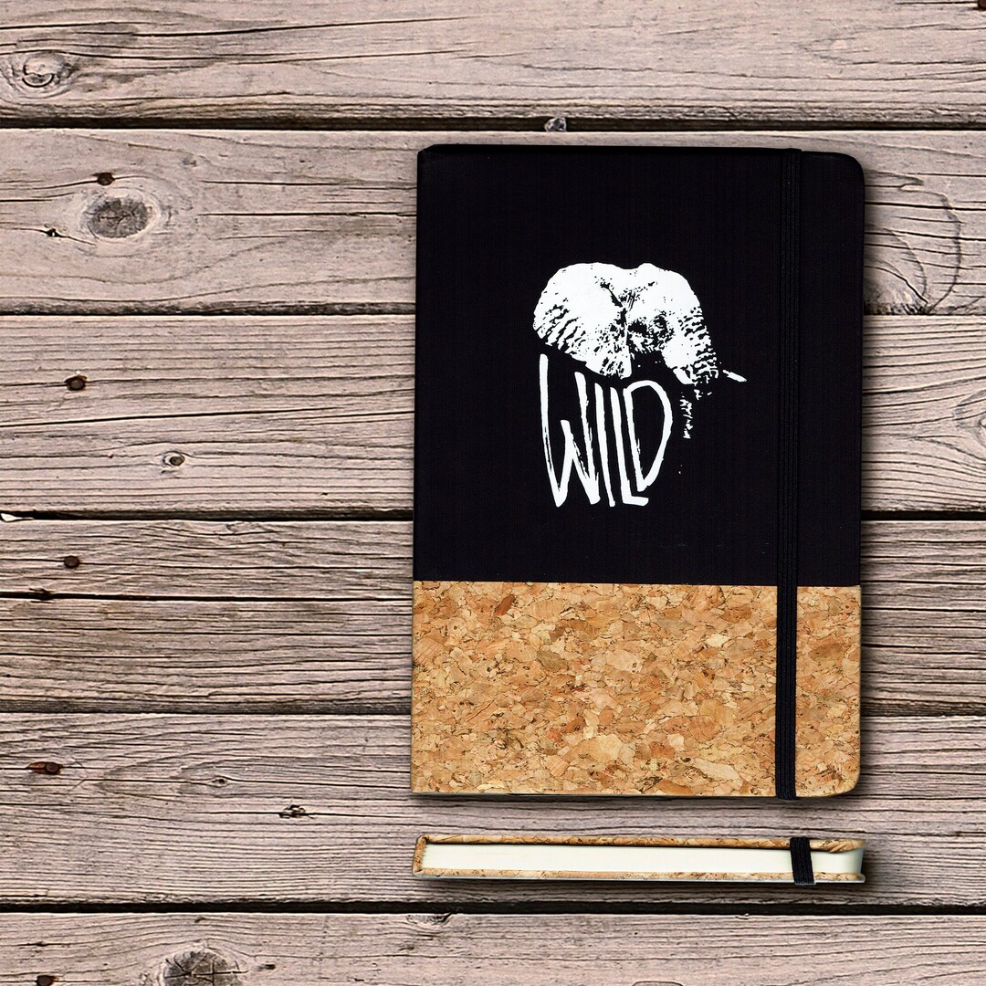 Sketchbook With Illustration of an Elephant. A5 Notebook. Screen Print ...