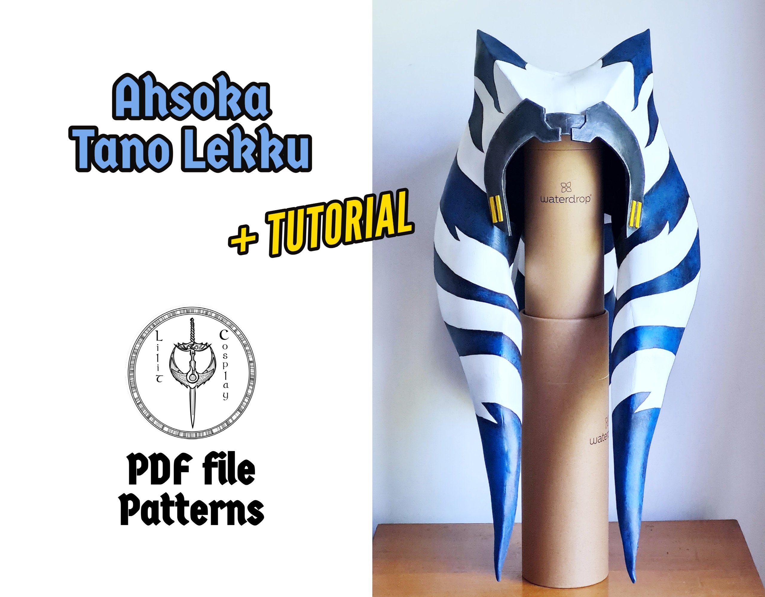 Ashoka animation version head piece EVA foam pattern in PDF file for ...