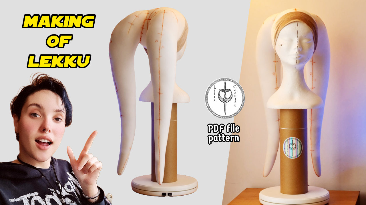 Lekku Pattern PDF for Twi'lek Cosplay - Printable Template With DIY ...