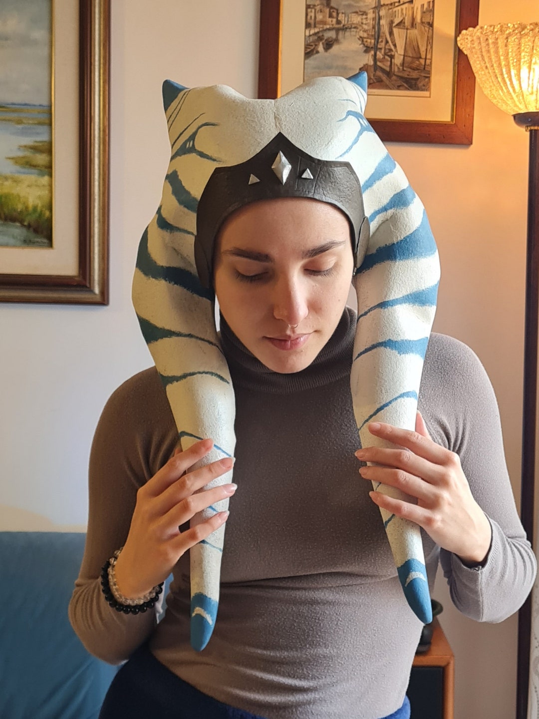 Handcraft Eva Foam Lekku Montral for Cosplay, Sci-fi Cosplay Headdress ...