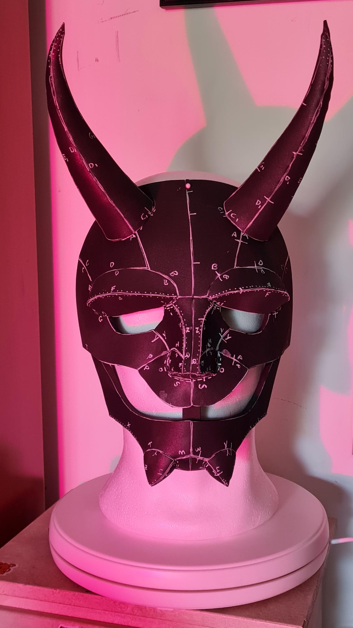 Oni Mask Pattern PDF - Customizable EVA Foam Craft Template & Mini ...