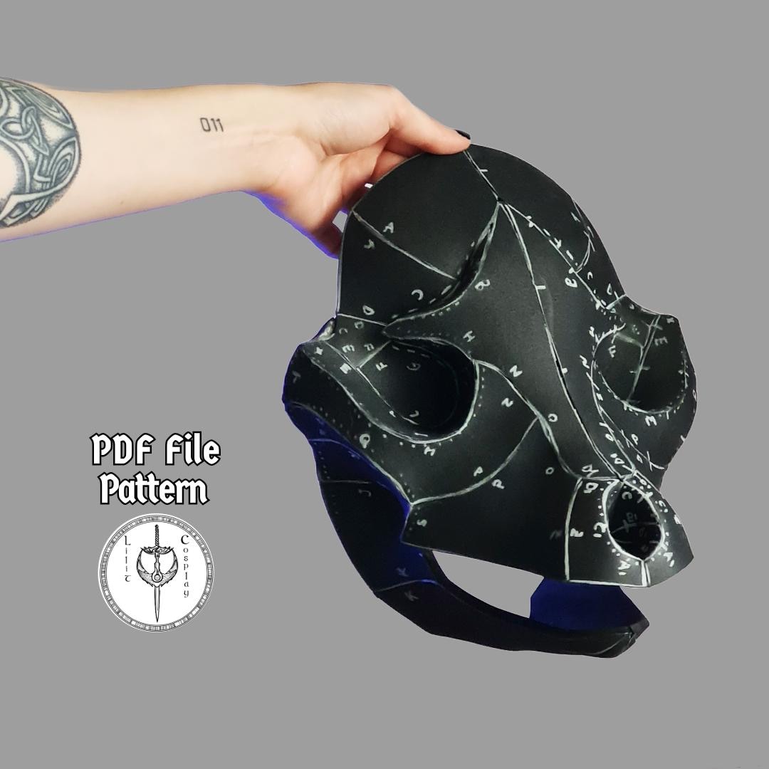 Canine Skull Mask PDF Pattern – EVA Foam Fursuit, LARP Template - Etsy ...