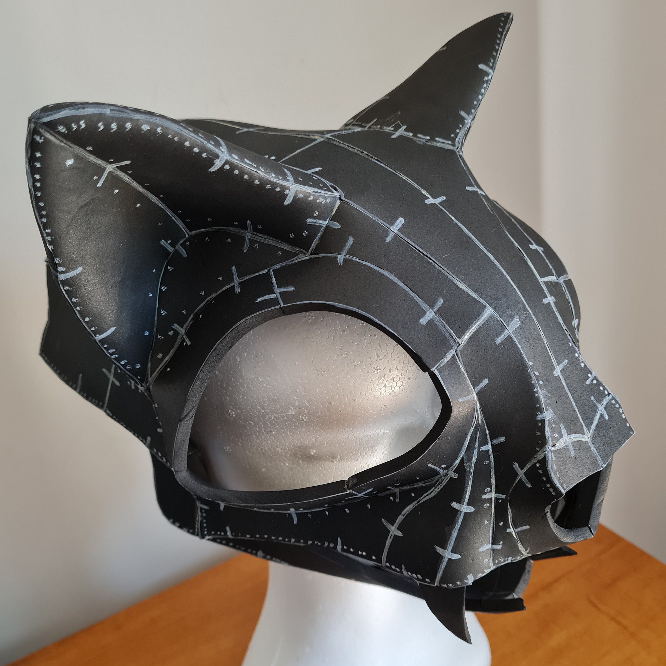 Cat Skull Mask PDF Pattern Template for EVA Foam - Etsy