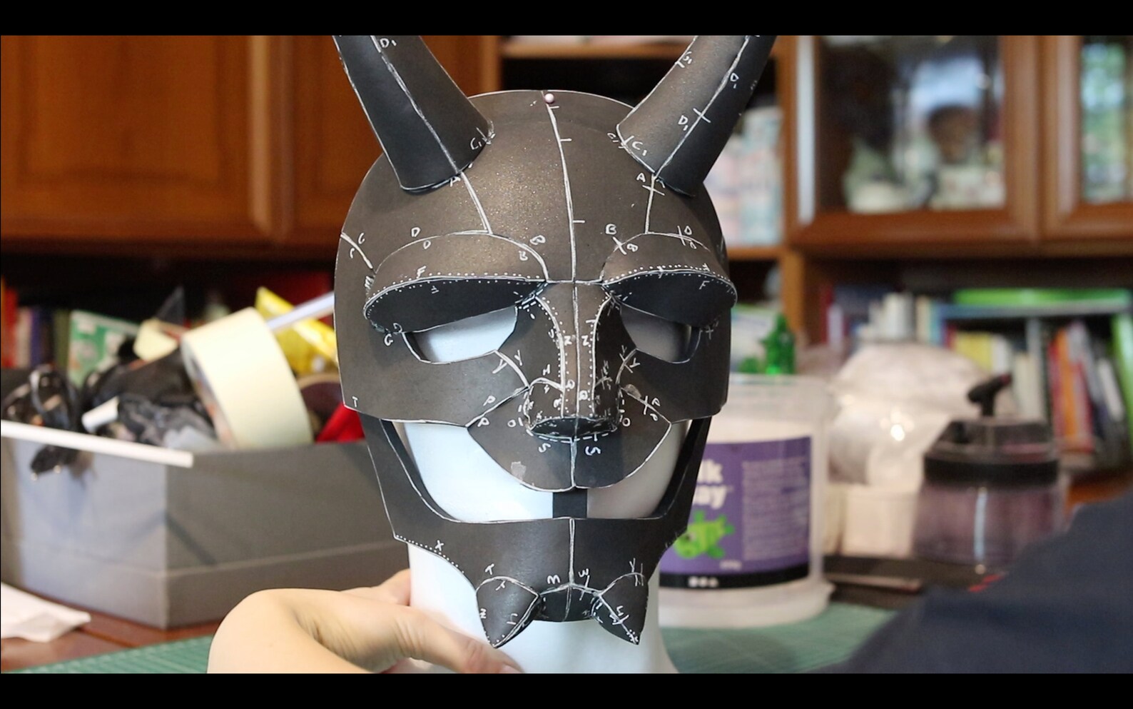 Oni Mask Pattern PDF - Customizable EVA Foam Craft Template & Mini ...
