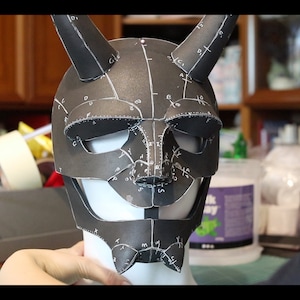 Oni Mask Pattern PDF - Customizable EVA Foam Craft Template & Mini ...