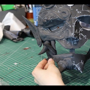 Oni Mask Pattern PDF - Customizable EVA Foam Craft Template & Mini ...