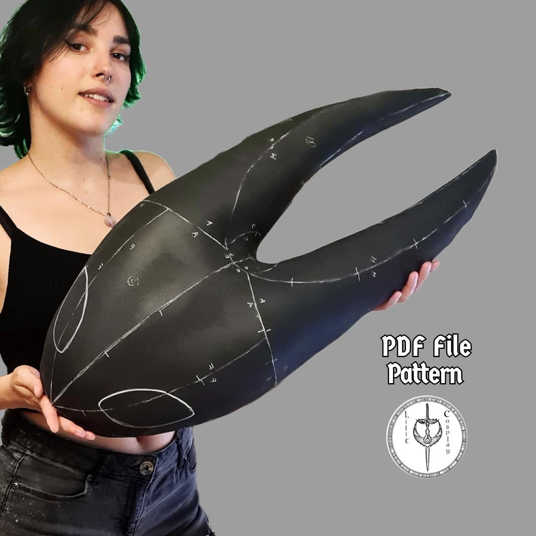 Horn Mask PDF -UPDATED- Insect Pattern for EVA Foam, Step-by-step ...