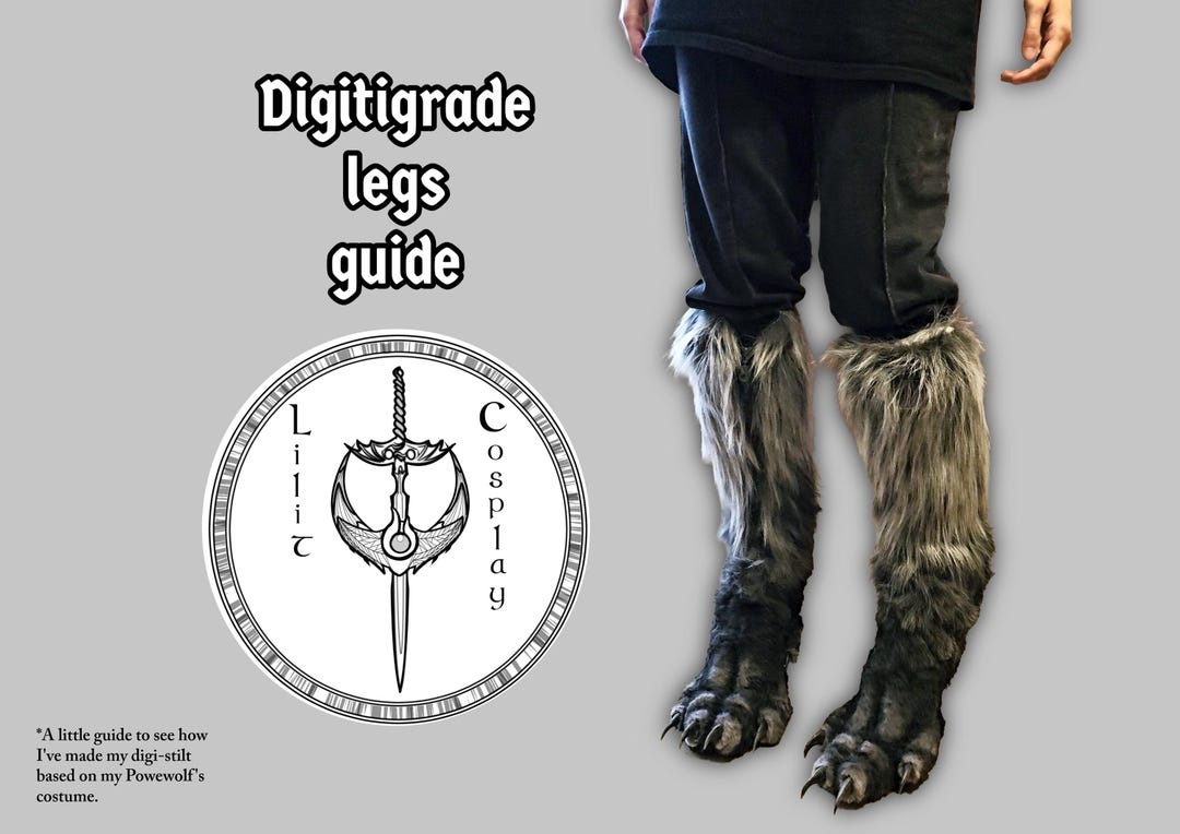 Digitigrade Stilts Legs Cosplay Guide Book – DIY Werewolf, Demon, Furry ...